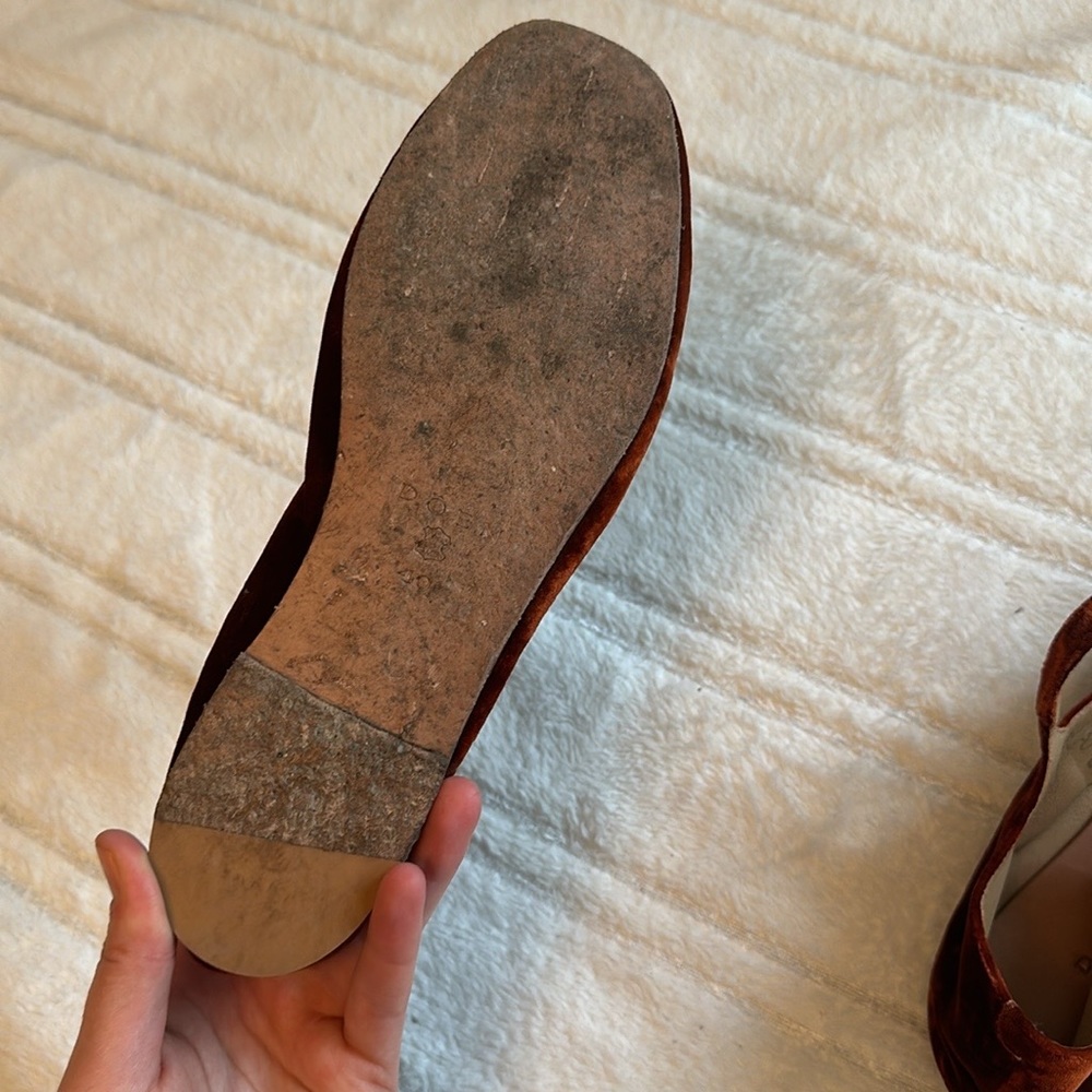 Doen Velvet Mary Jane Slipper Rust - Gem